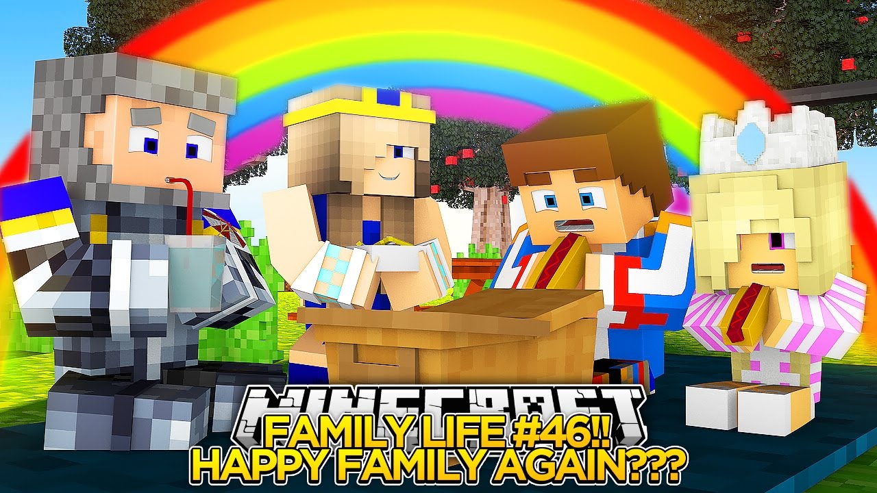 MINECRAFT FAMILY LIFE (46)- HAPPY FAMILY DAY OUT???- Baby Leah ...