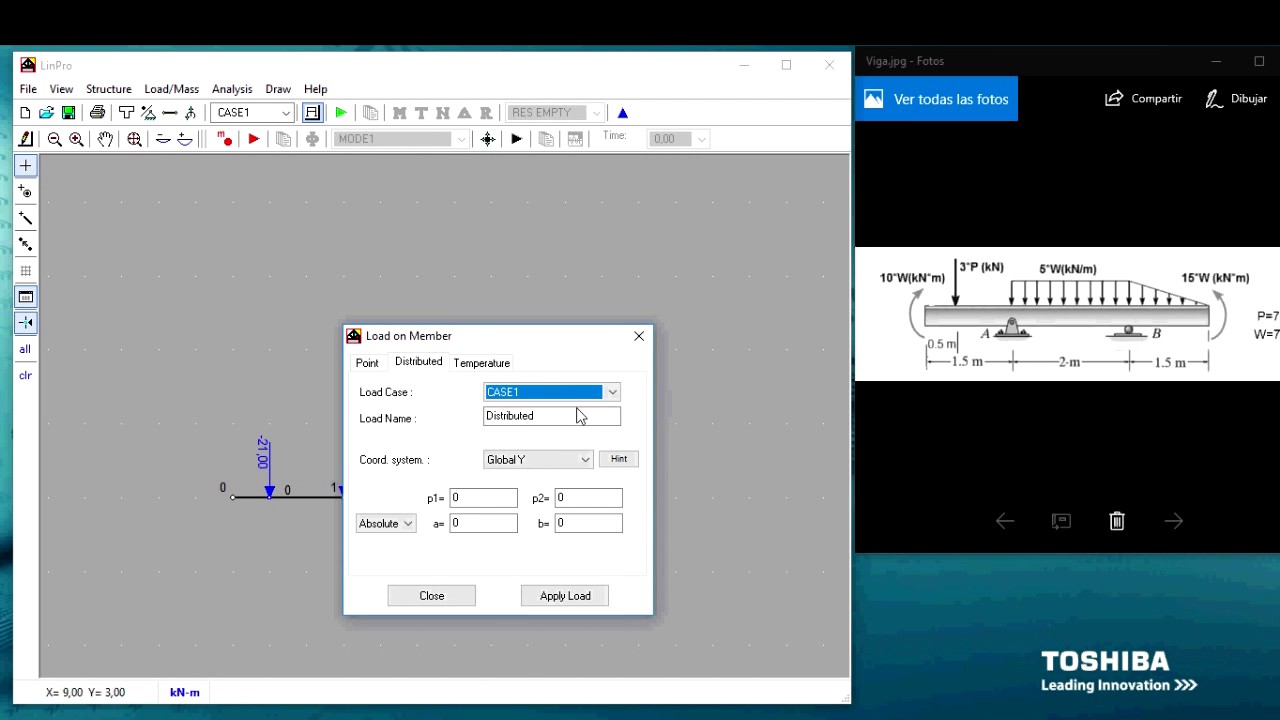 Tutorial modelar una viga LinPro - YouTube