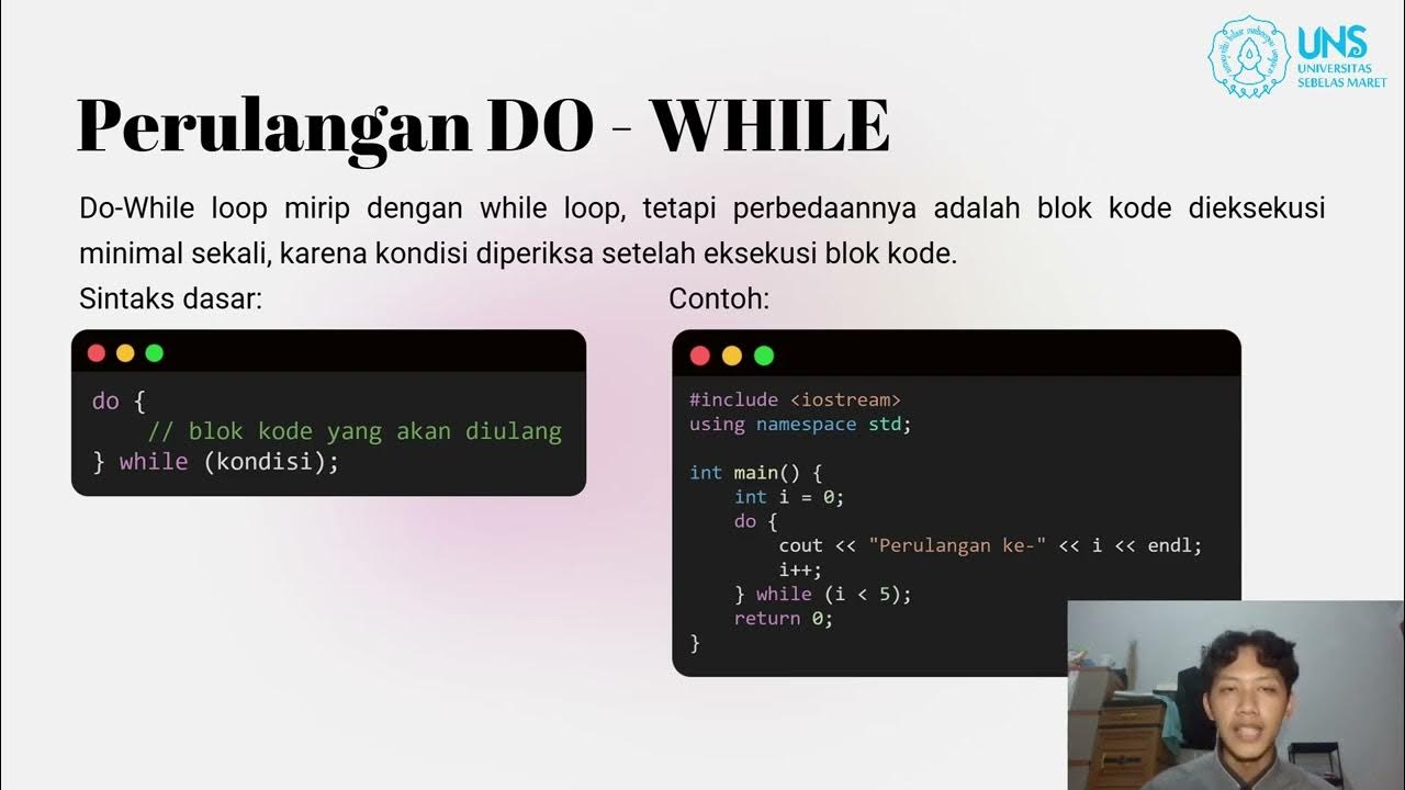 Video pembelajaran Perulangan Do while - YouTube