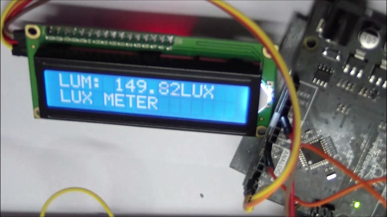 lux meter arduino with display and ldr luxmetro arduino con display e ldr - YouTube
