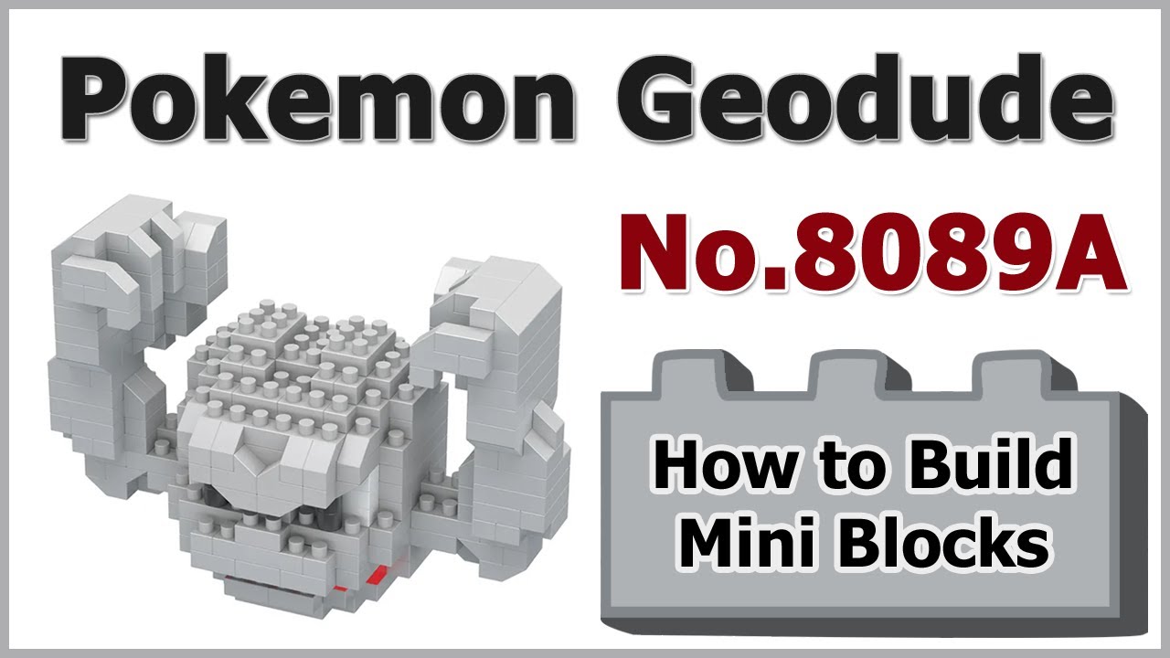 How to Build Mini Blocks Pokemon Geodude 8089A Review Instructions ...