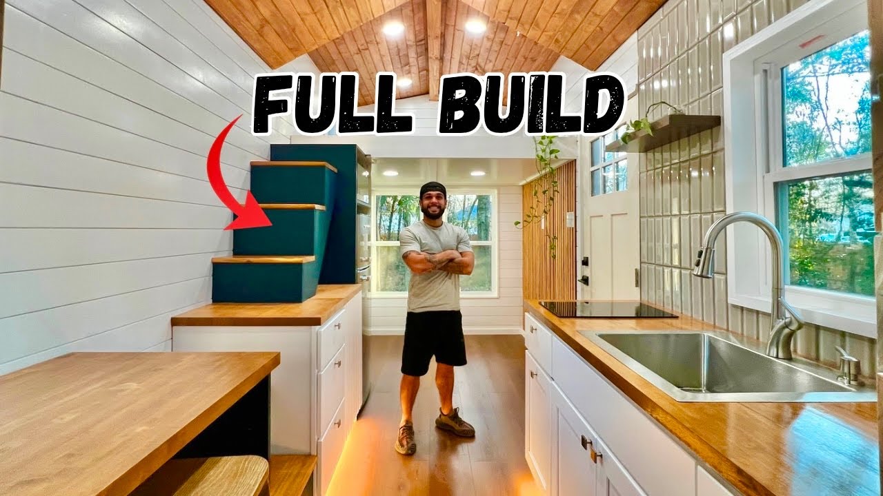 How I built A DIY Tiny Home on wheels | FULL BUILD - YouTube