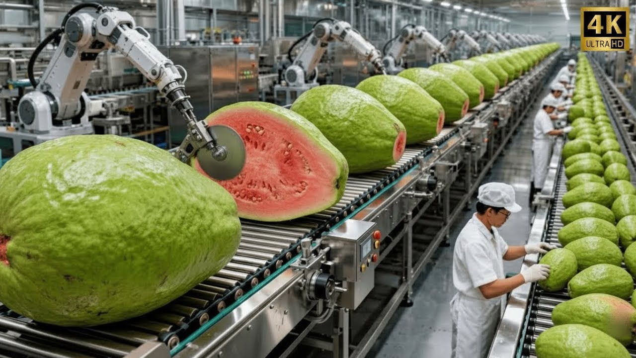 Inside a Modern Guava Factory: From Fresh Guavas to Pink Guava Nectar ...