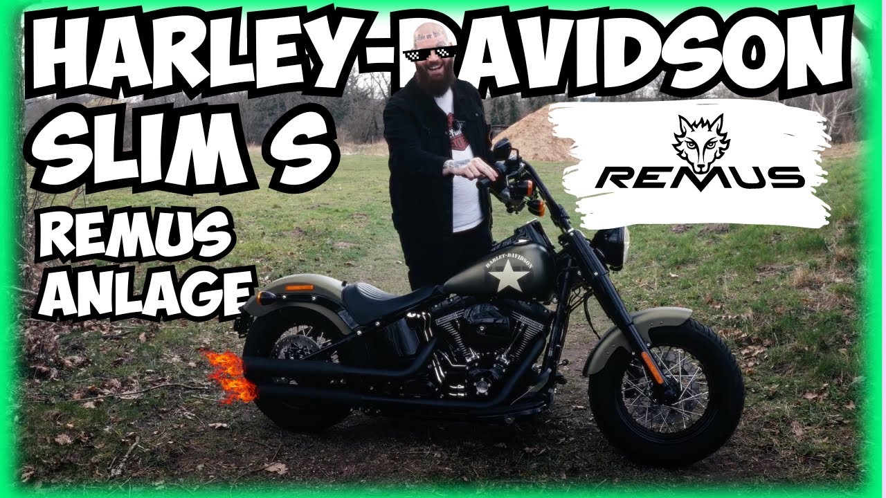 Harley-Davidson SOFTAIL SLIM S + REMUS ANLAGE - YouTube
