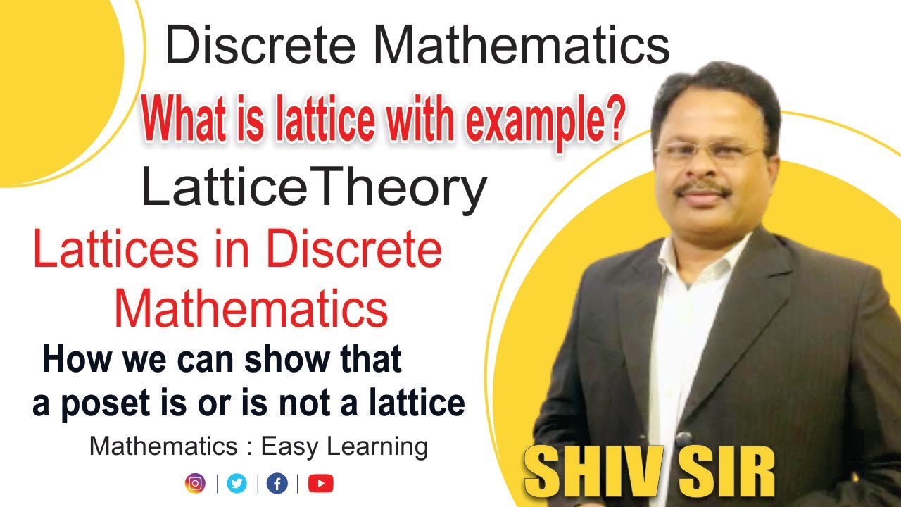 Lattice | What is a lattice with example | How we can show that a poset ...