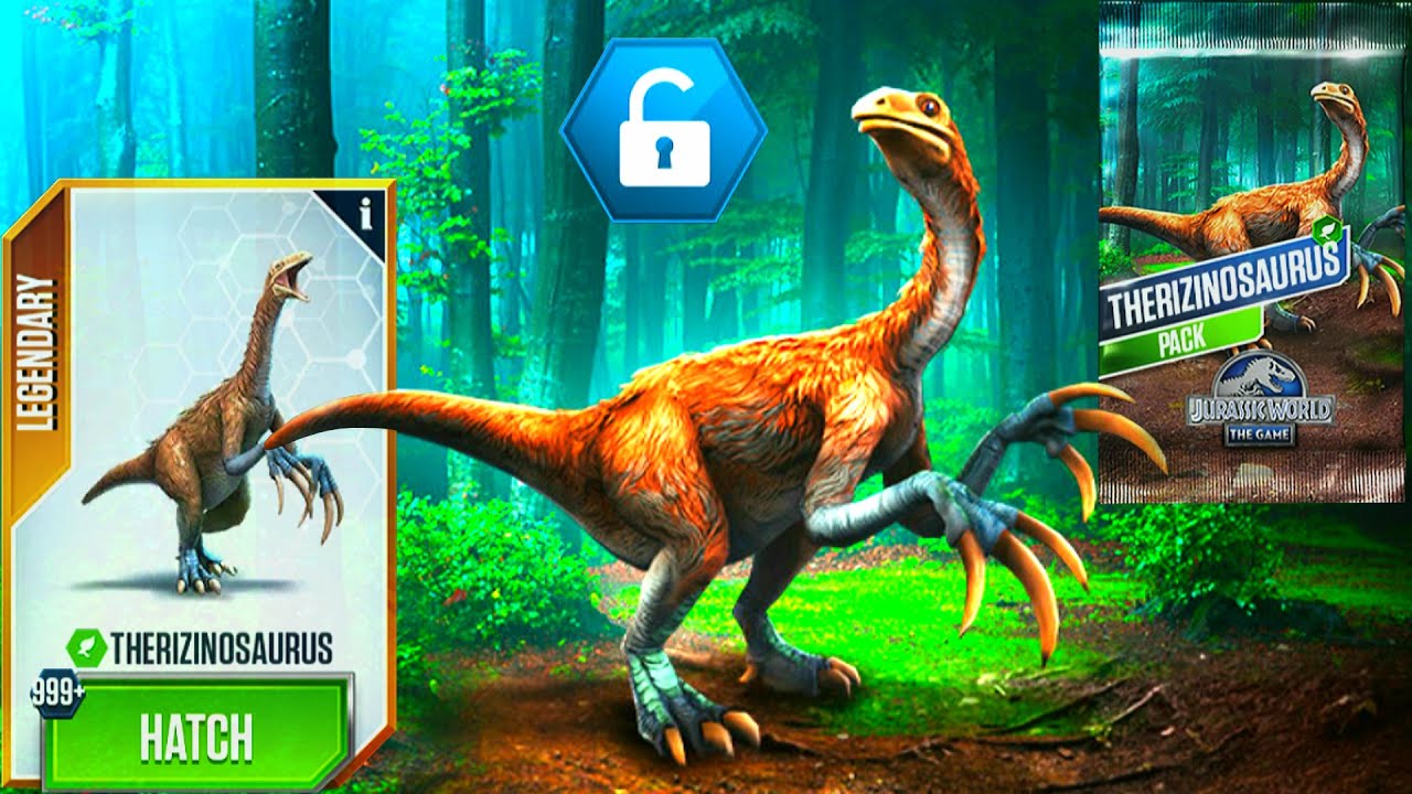THERIZINOSAURUS PACK UNLOCK THERIZINOSAURUS 999 | JURASSIC WORLD THE ...