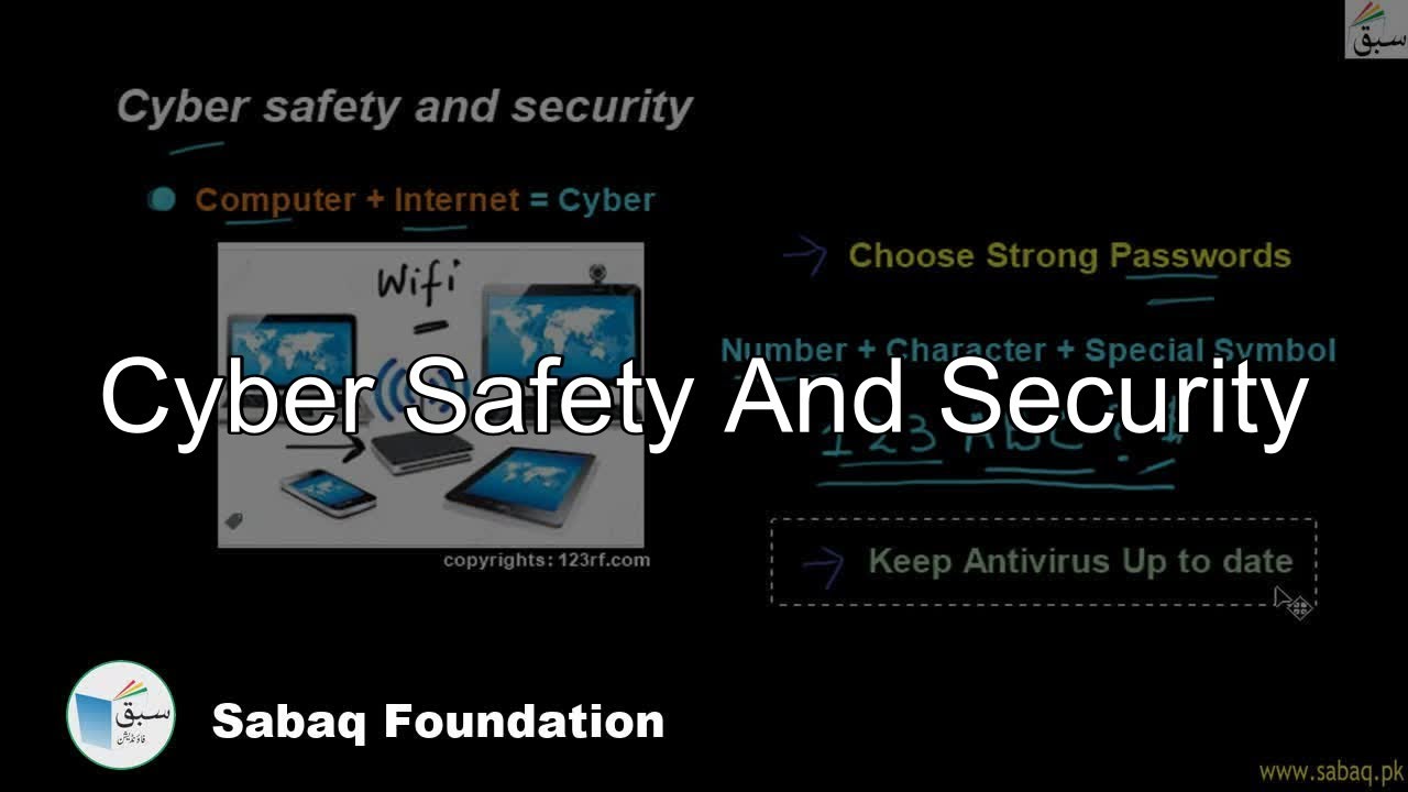 Cyber safety and security, Computer Science Lecture | Sabaq.pk - YouTube
