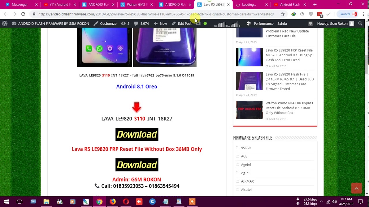 Lava R5 LE9820 Flash File | (S110) MT6765 8.1 | Dead LCD Fix Signed ...