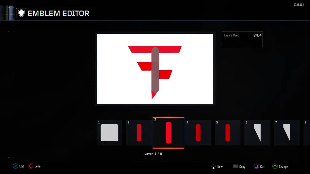 COD bo3 how to make faze clan emblem - YouTube