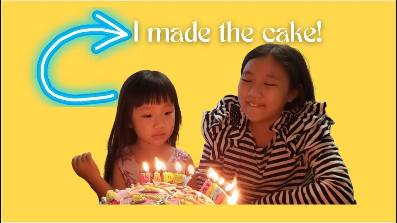 Mya-I made my own birthday cake! - YouTube