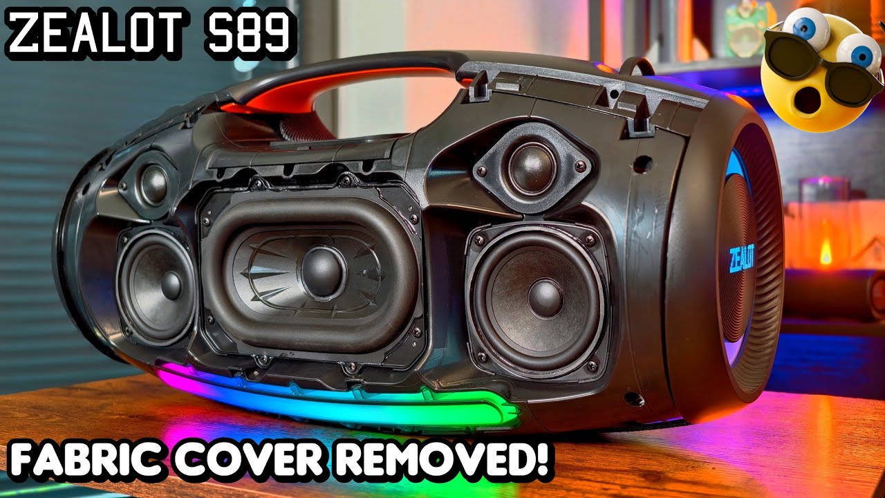 ZEALOT S89 FABRIC COVER REMOVED BASS EQ!! - YouTube