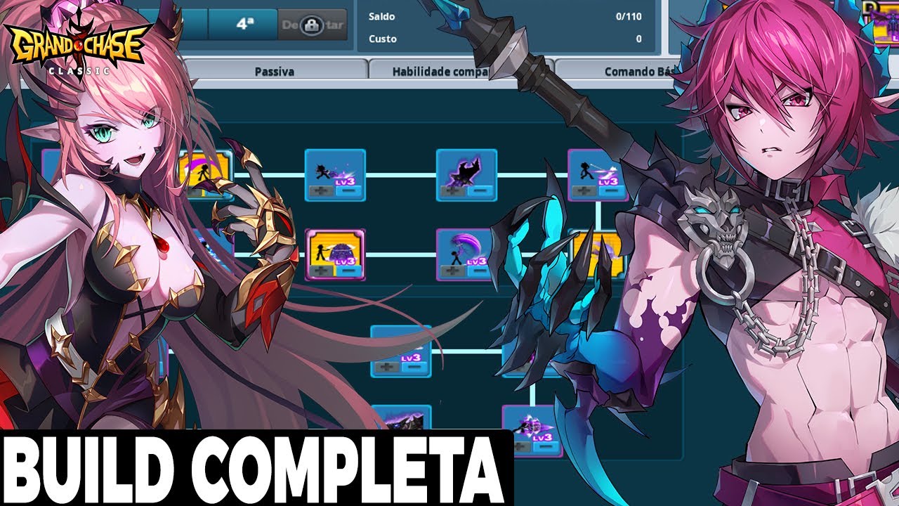 NOVA BUILD COMPLETA DO DIO E DA REY(ST DIO AND REY) l GRAND CHASE CLASSIC - YouTube