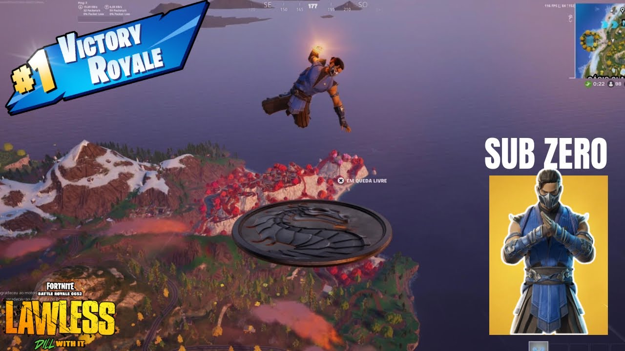 FORTNITE GAMEPLAY ZEROBUILD SOLO | SUB ZERO - BI HAN WIN 👑 #fortnite #subzero - YouTube