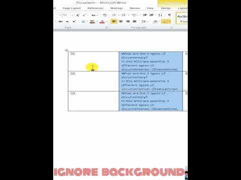 How do you AutoFit the contents of a table in Microsoft Word- - YouTube