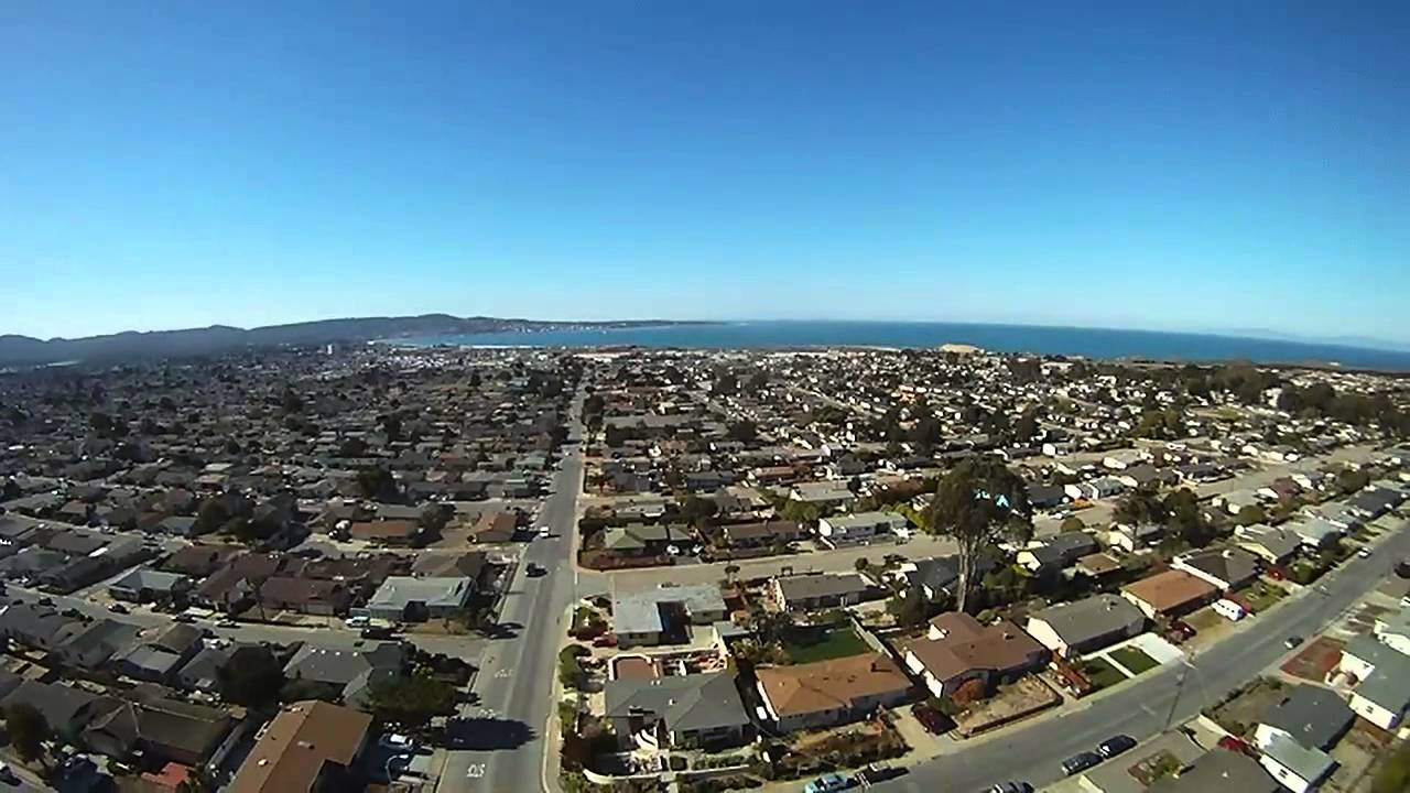 Monterey Bay Aerial 360 from Seaside, Ca. Unstabilized - YouTube