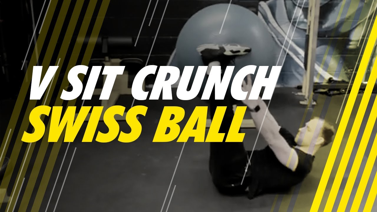 V Sit Crunch - Swiss Ball - YouTube