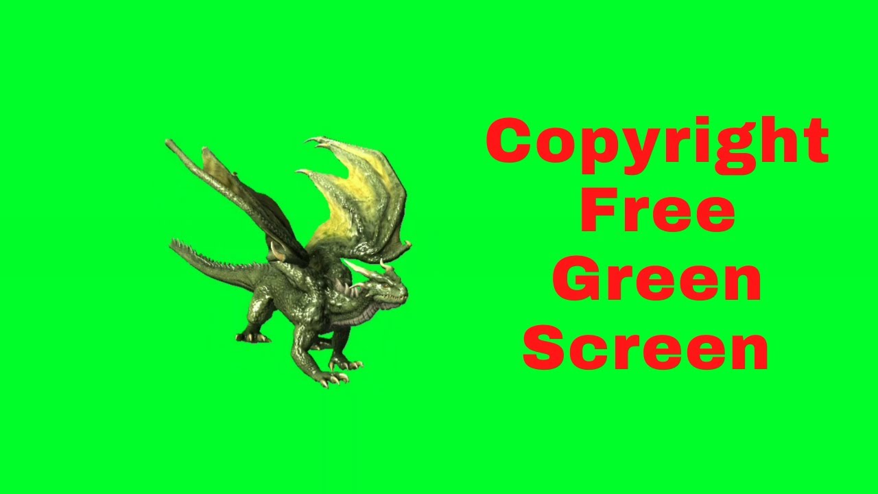 Dragon/GREENSCREEN Dragon HD No copyright/Copyright Free GreenScreen ...