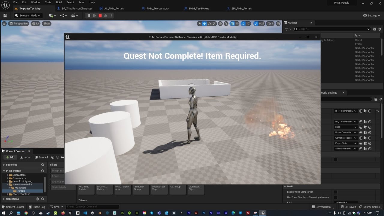 Unreal 5 | Download Teleport & Portal system | Supports quest completion | UE5 - YouTube