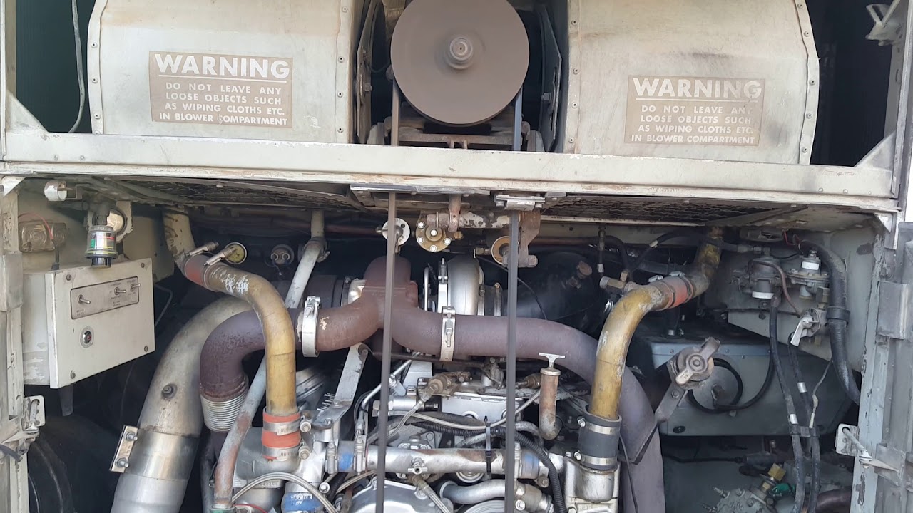 Detroit Diesel 8v92 ta start-stop - YouTube