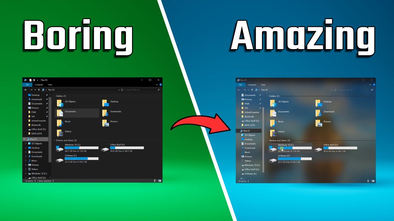 Customize Your Laptop's Window | Blur Windows Effect in PC ...