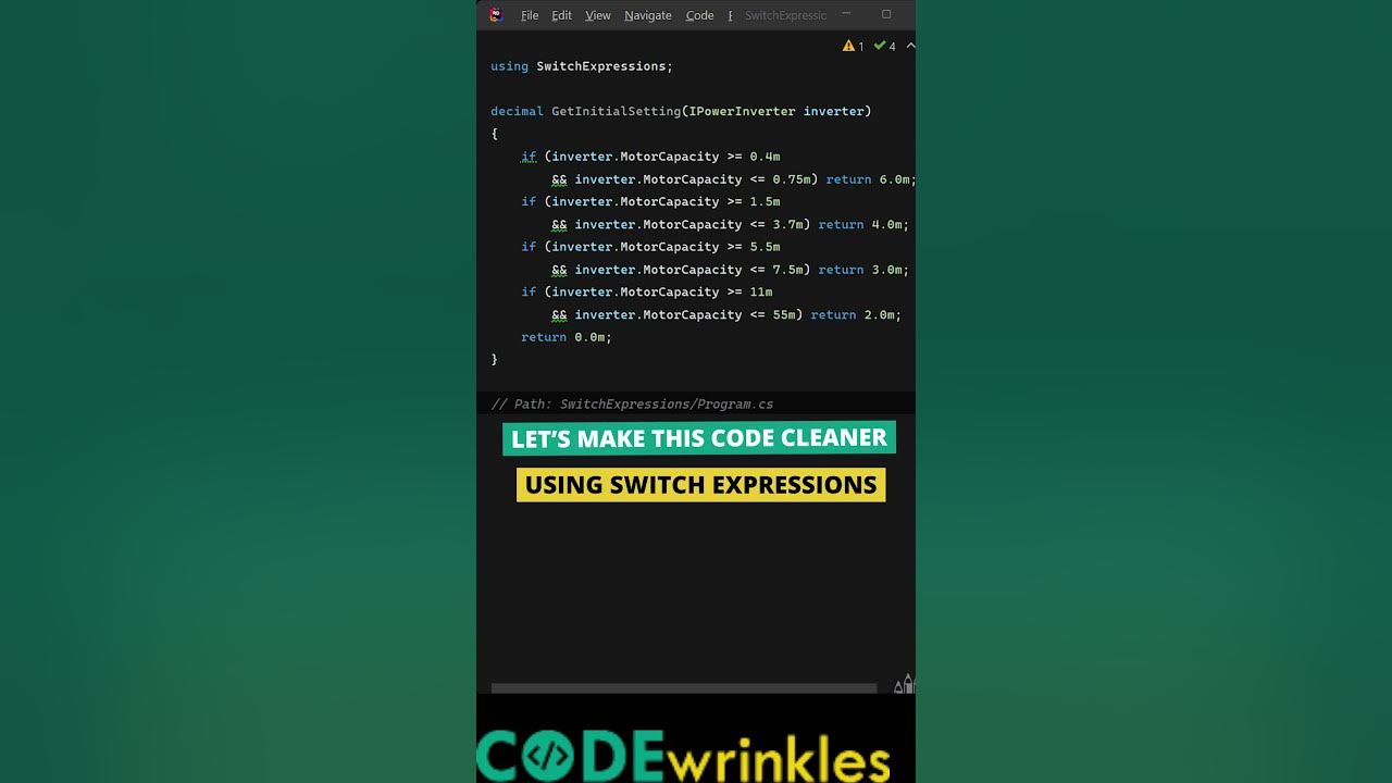 Replace Annoying IFs with Switch Expressions #dotnet #coding - YouTube