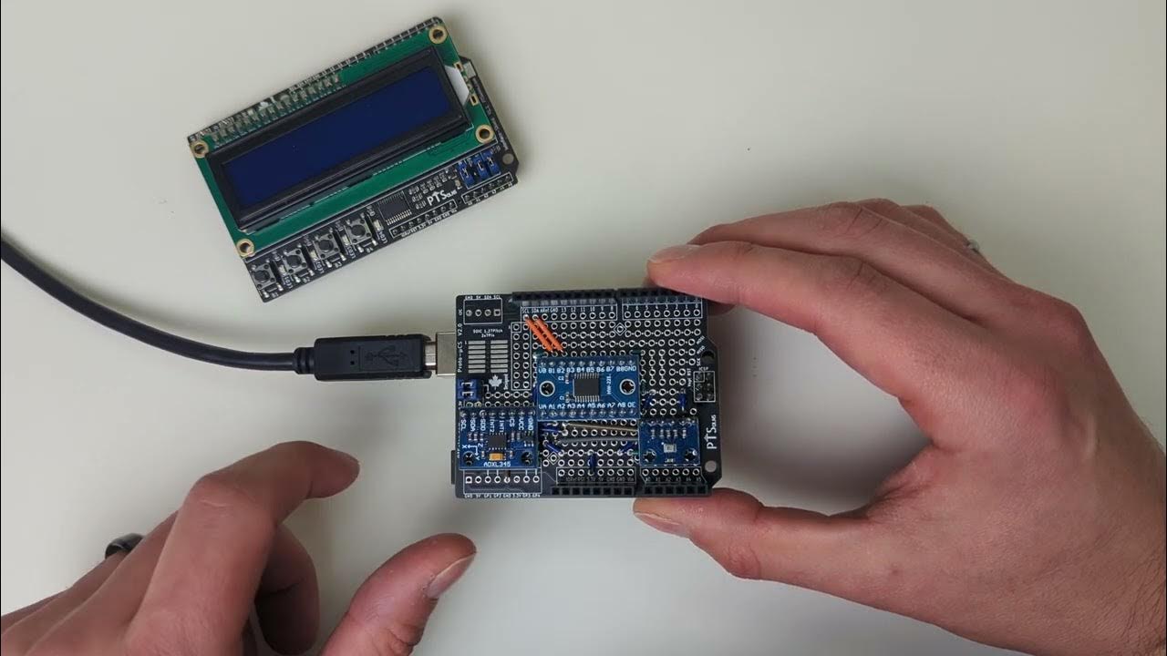 Using the Interface-Shield for Arduino with a custom Sensor Shield Example - YouTube