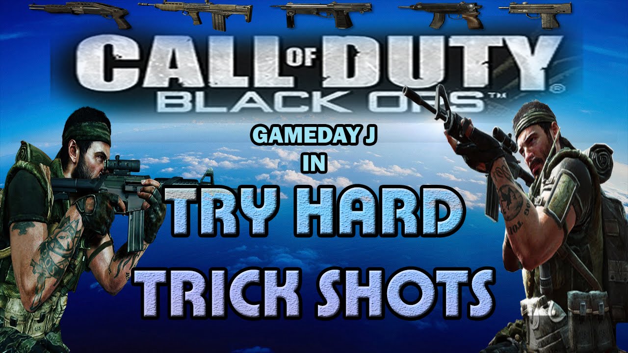 Try Hard Trick Shots l Call of Duty Black Ops on Firing Range [35-5] 6c ...