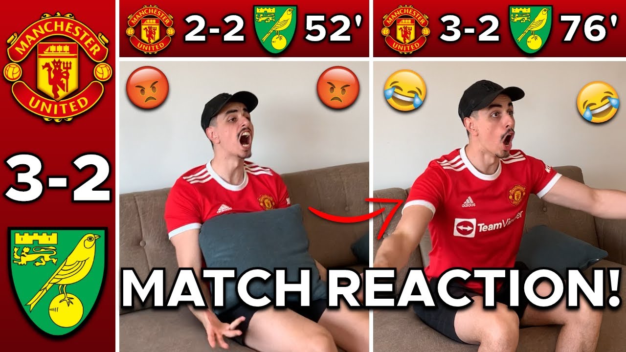 Man Utd Fan Goes Crazy Reacting To Man United 3 2 Norwich Man Utd Vs