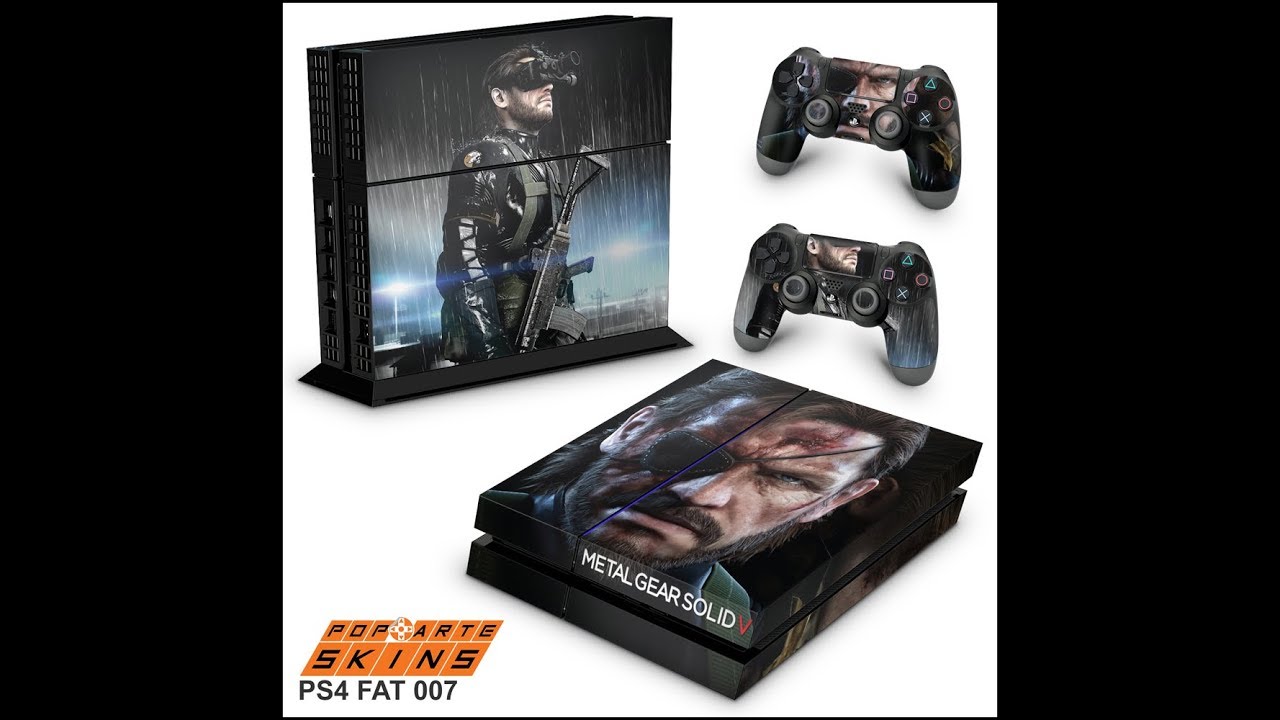PS4 FAT SKIN - Metal Gear Solid V - YouTube