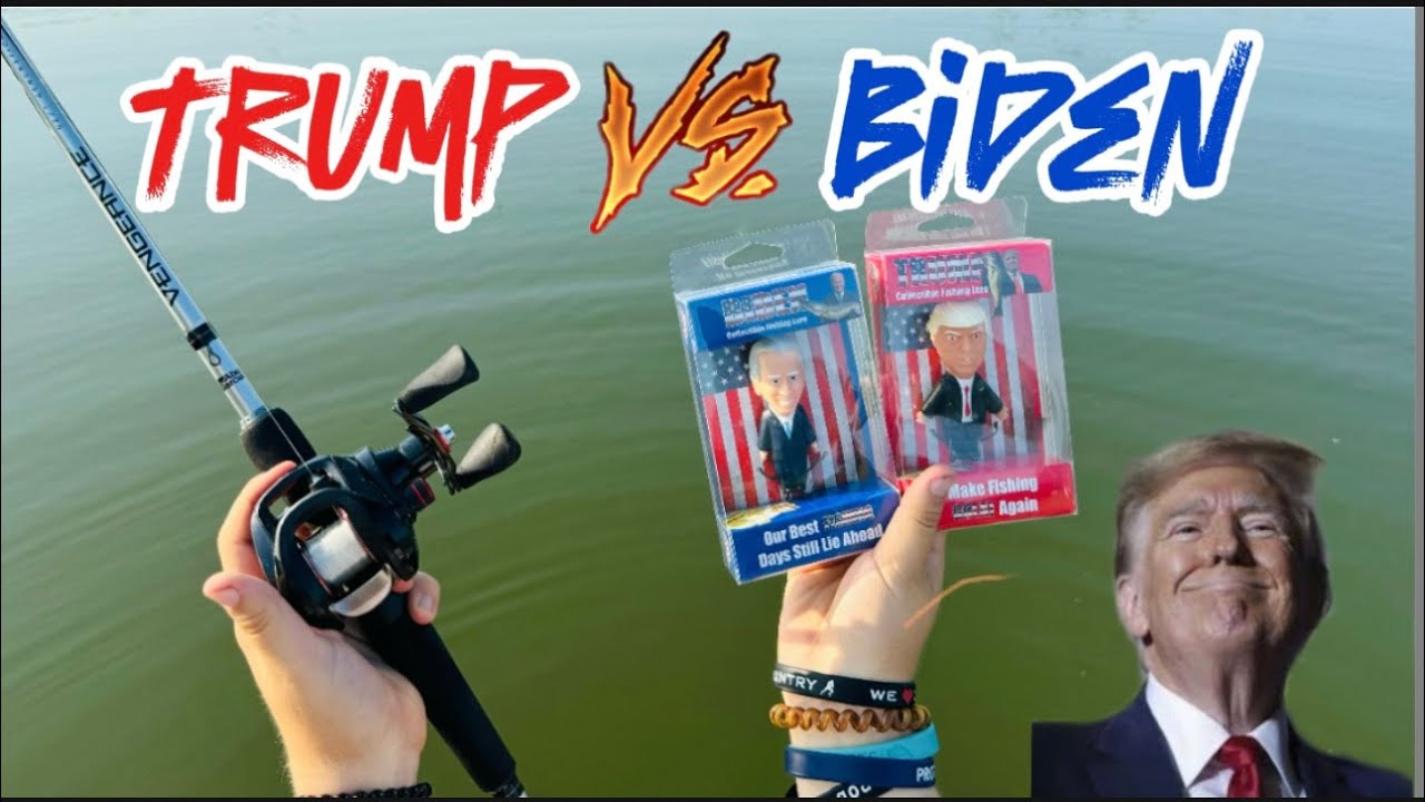 TRUMP VS BIDEN FISHING LURE CHALLENGE!!! - YouTube