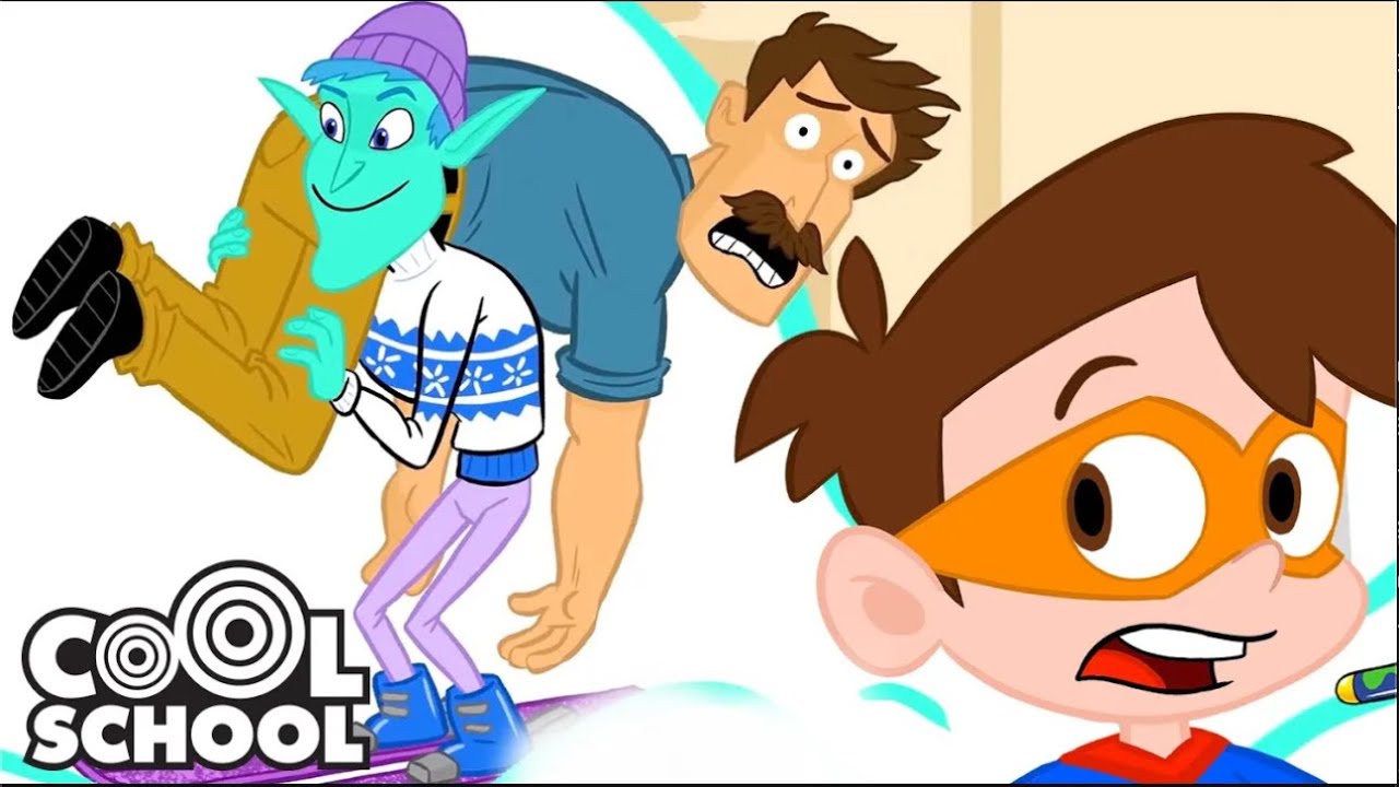 Super Drew Rescues Dad 🏗️ Happy Father's Day | Cool School Cartoons for ...