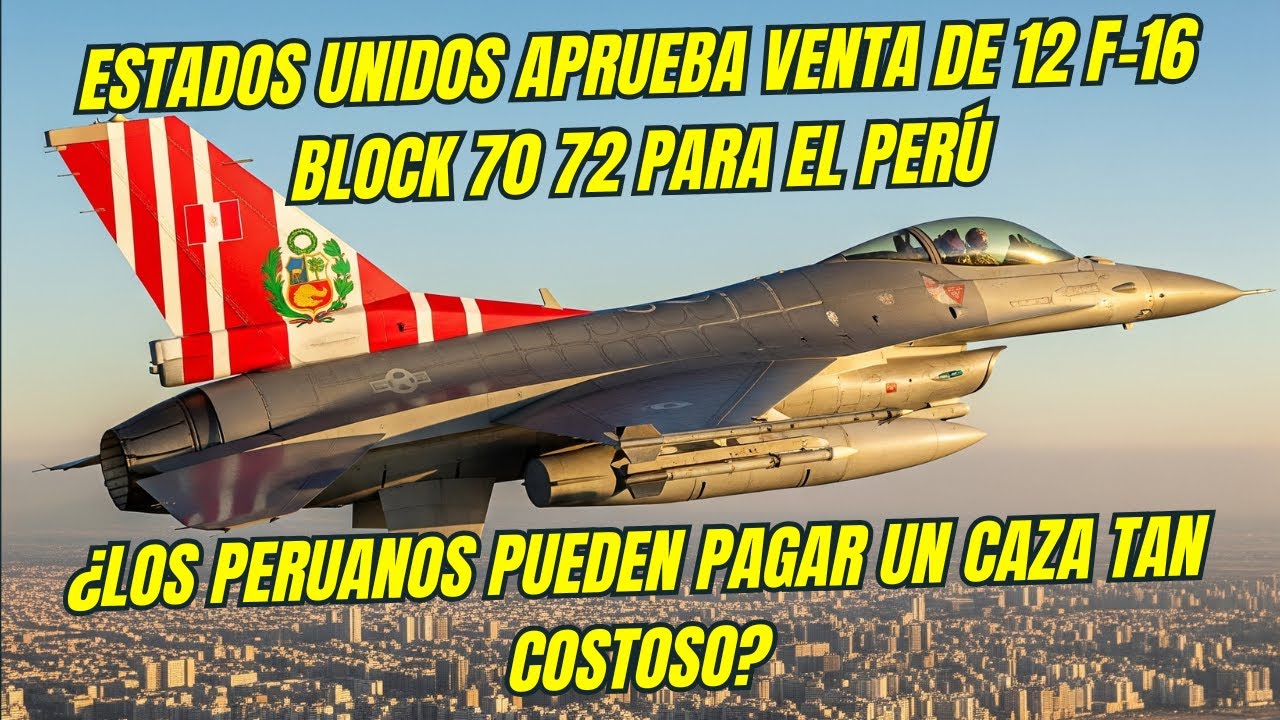 285 millones de dólares un caza F-16 para el Perú FUERON 12 APROBADOS ...