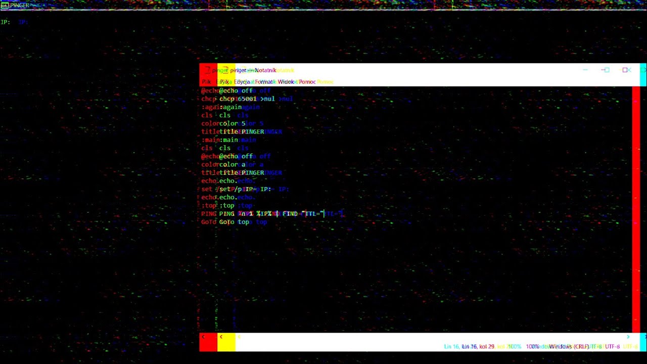 [TUT] How to make very easy IP Pinger in batch? - YouTube