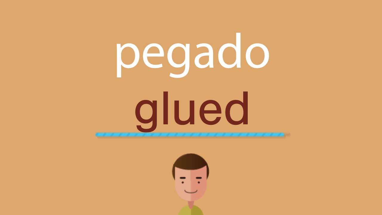 Cómo se dice pegado en inglés - YouTube