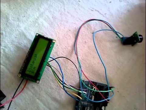 Arduino srf02 lcd - YouTube