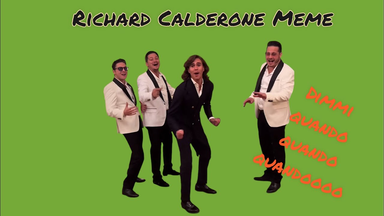 Richard Calderone “Dimmi quando tu verrai” Meme schermo verde - YouTube