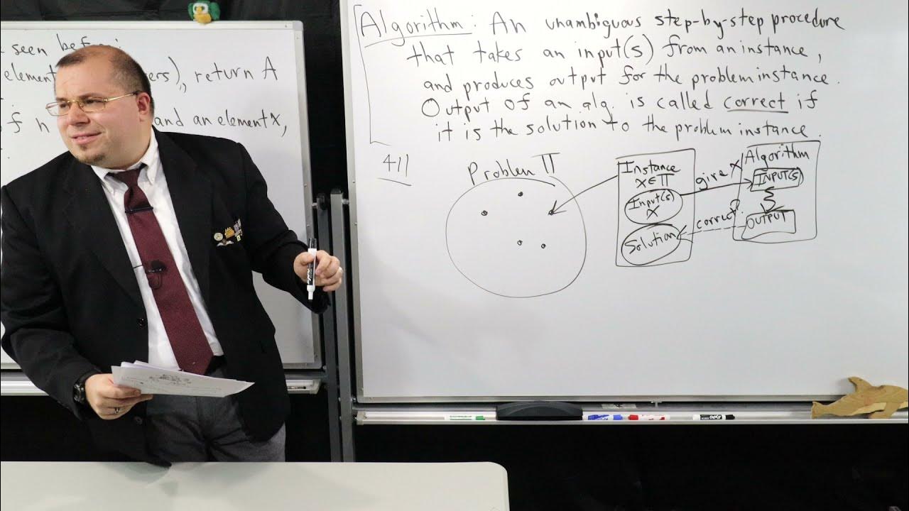 F2021 CS 340 Lecture 2 (Problems, Algorithms, Pseudocode, Correctness) - YouTube