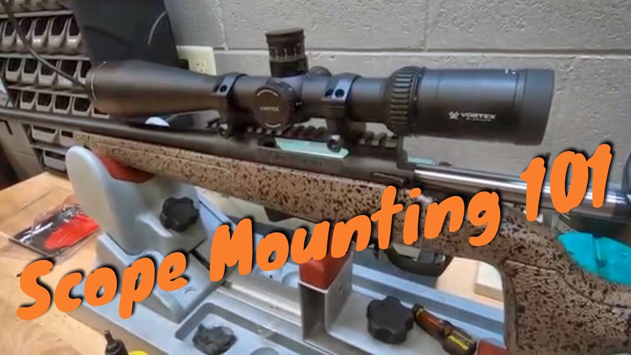 How to mount a Rifle Scope - YouTube
