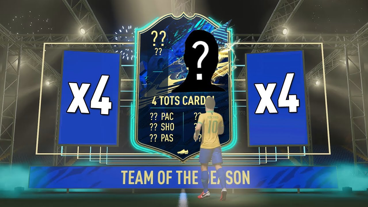 I PACKED 4 TEAM OF THE SEASON CARDS! FIFA 21 TOTS PACK OPENING - YouTube
