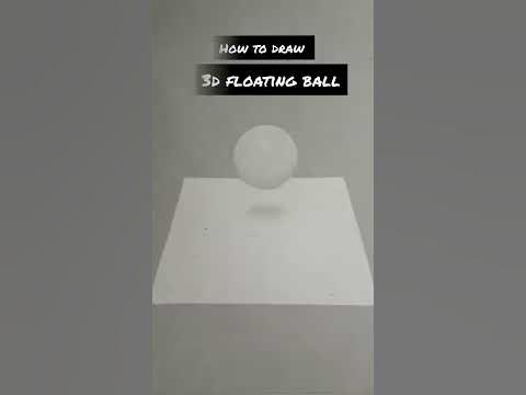 How to draw floating ball | 3d cool trick | easy 3d drawing | Midhun's ...