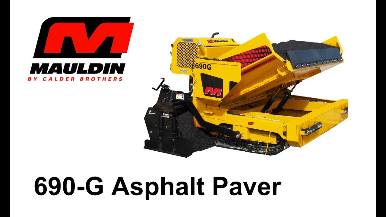 Mauldin 690-G Asphalt Paver Walkaround - YouTube