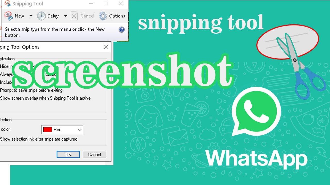 cara screenshot snipping tool, kirim ke wa whatsapp web - YouTube