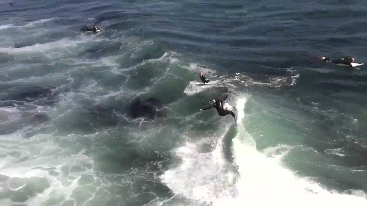 Santa Cruz, ca steamer lane surf - YouTube