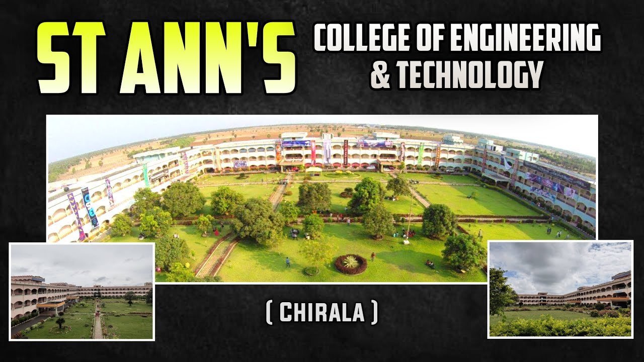 St Ann's College of Engineering and Technology | Chirala | Ap Eamcet 2022 | YoursMedia - YouTube