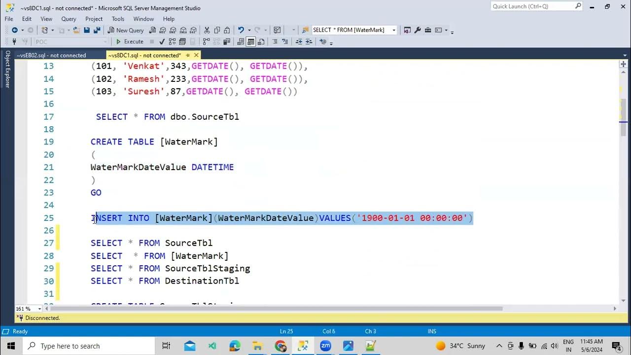 How to implement Incremental Data Load with Watermark option in MS Fabric Data Warehouse in ...