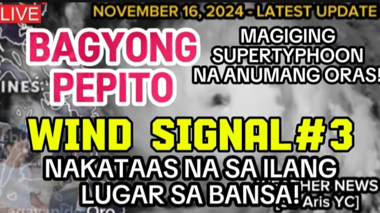 SUPER TYPHOON CATEGORY, POSIBLENG MANGYARI SA BAGYONG PEPITO⚠️😱 SIGNAL ...