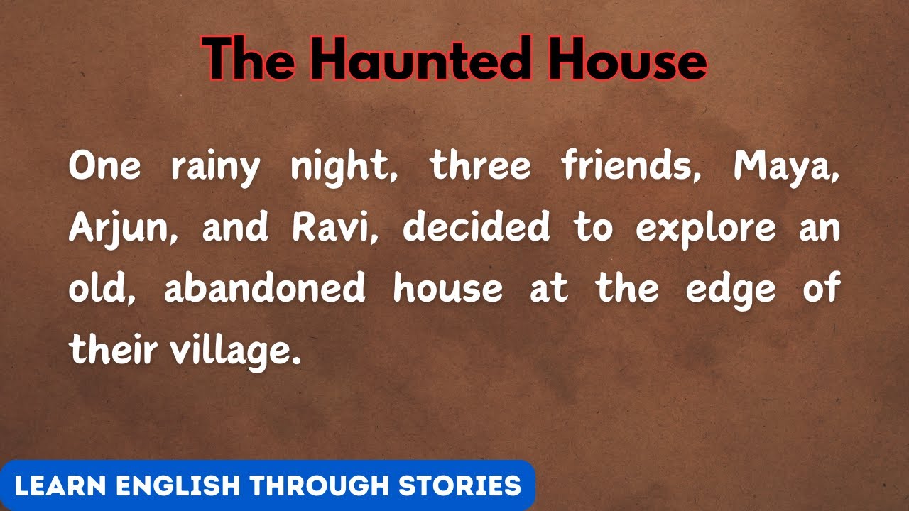 The Haunted House | Learn english through stories | simple english ...