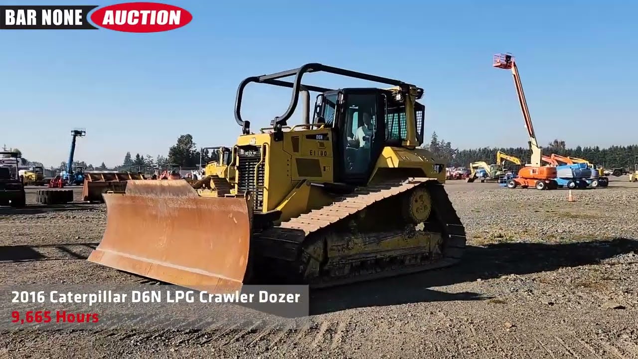 2016 Caterpillar D6N LPG Crawler Dozer - YouTube