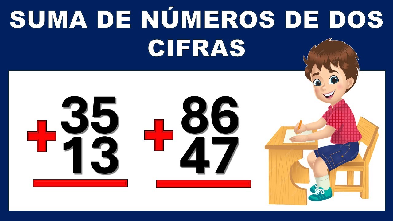Suma de numeros de dos cifras o digitos - YouTube