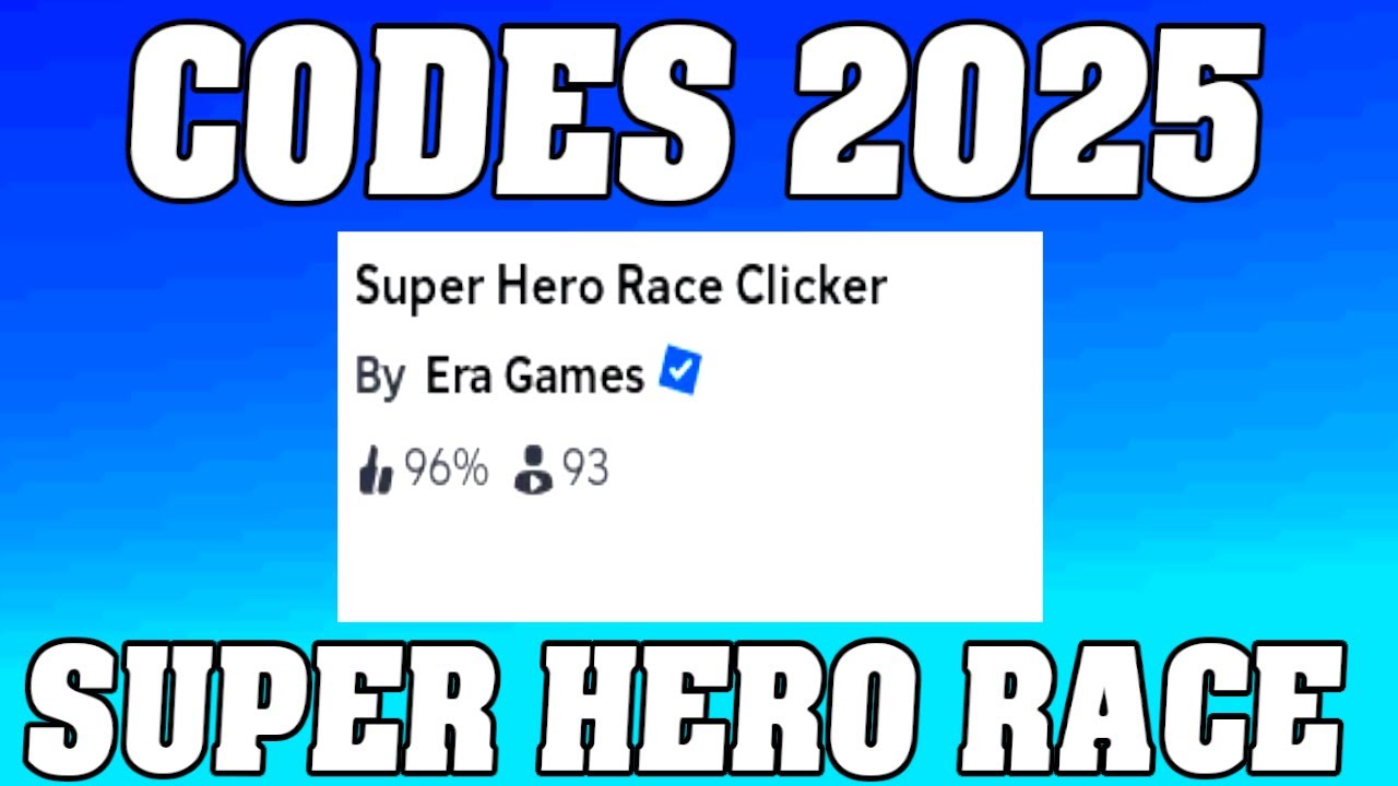Super Hero Race Clicker Codes 2025 in Roblox ! ⤵️ - YouTube